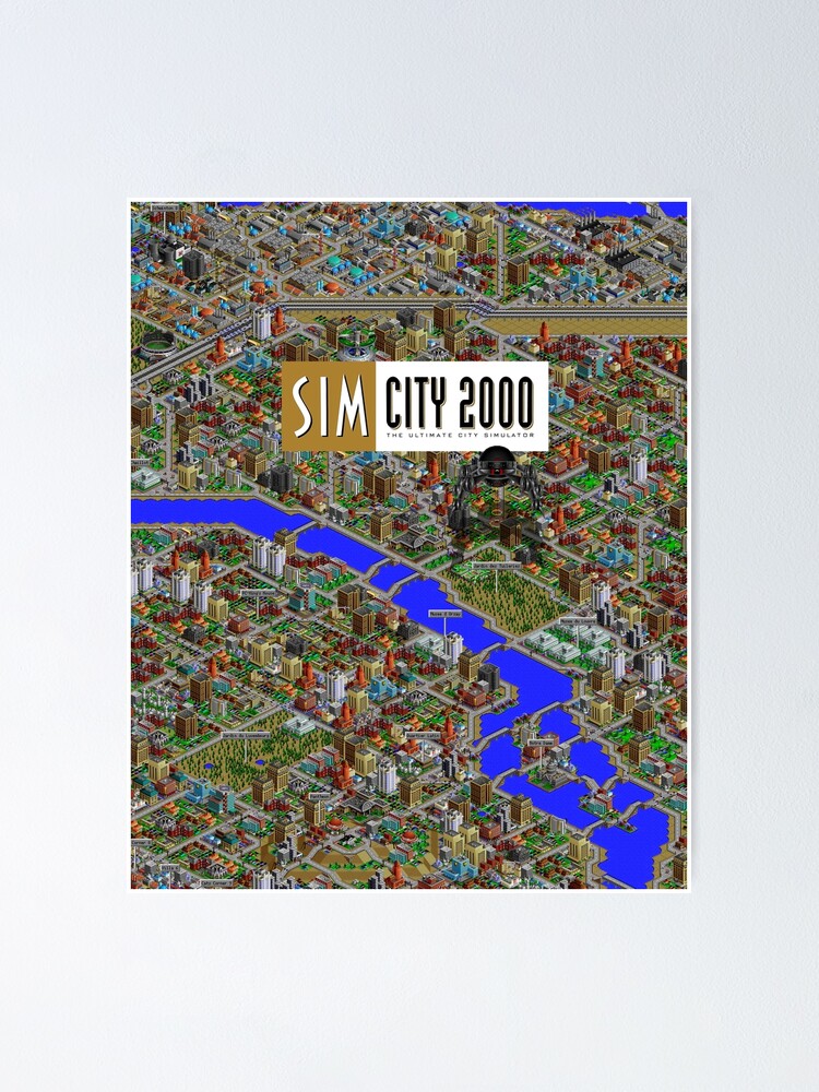 "SimCity 2000 Sim City - HD" Poster for Sale by hangman3d | Redbubble