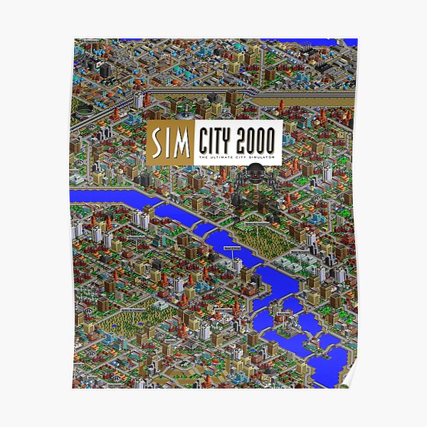 "SimCity 2000 Sim City - HD" Poster for Sale by hangman3d | Redbubble