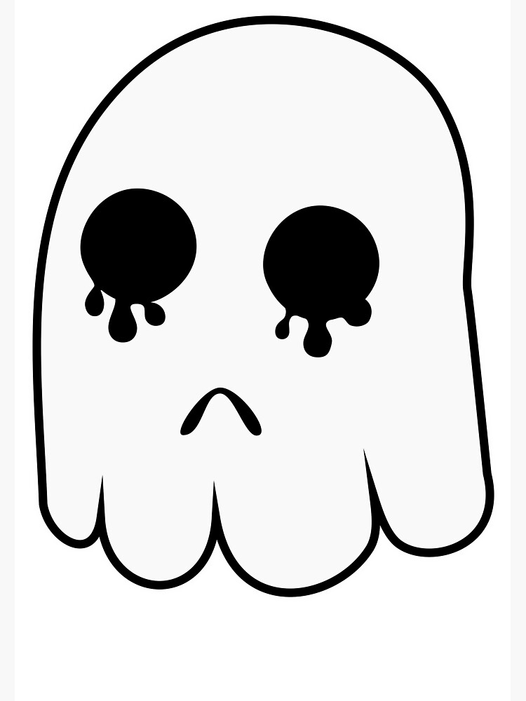 "Sad ghost crying" Poster by BearLynx38 | Redbubble
