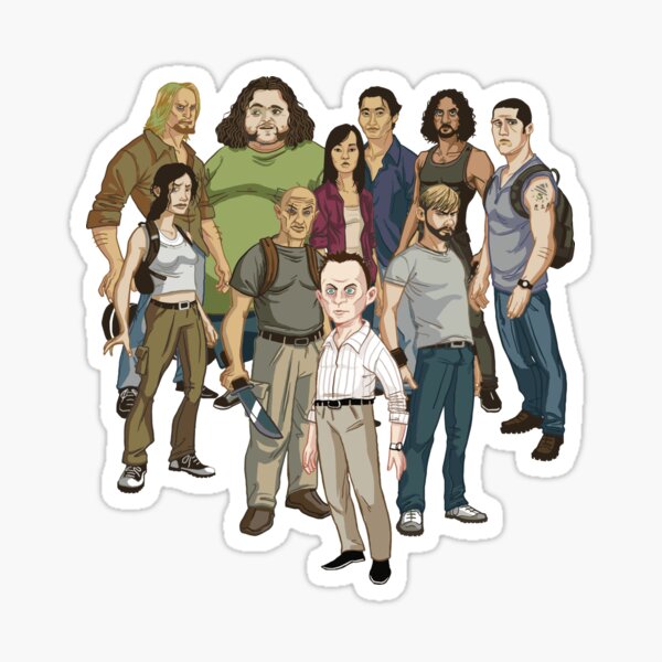 "LOST tv serie " Sticker for Sale by domskalis | Redbubble