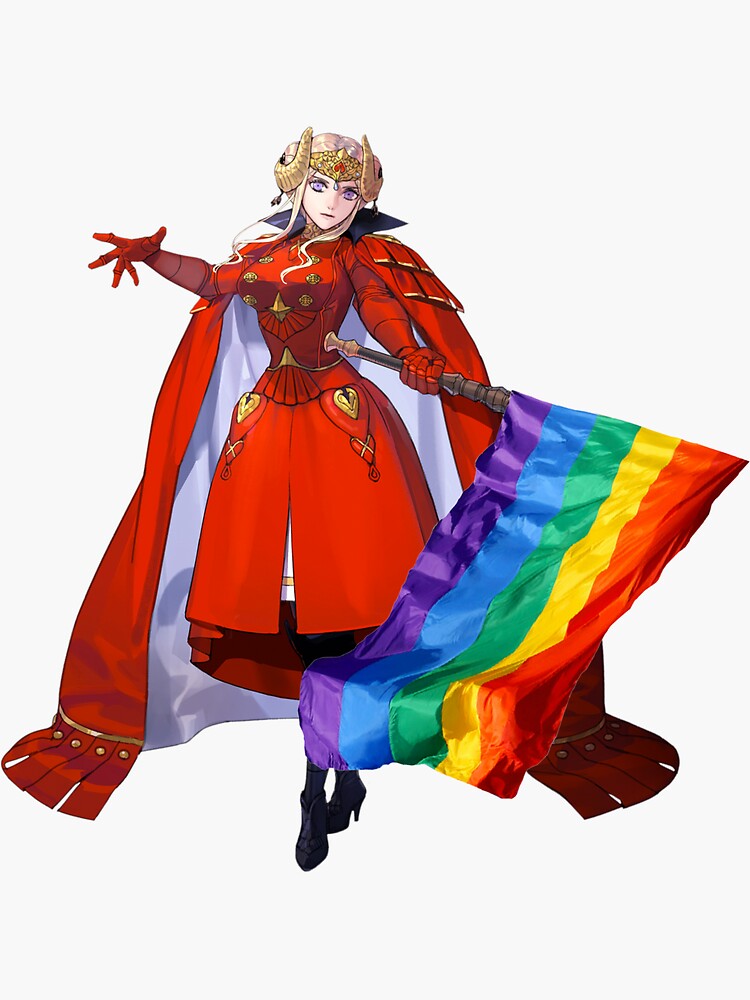 "Pride Edelgard (Time-skip) " Sticker for Sale by hyejujubes | Redbubble