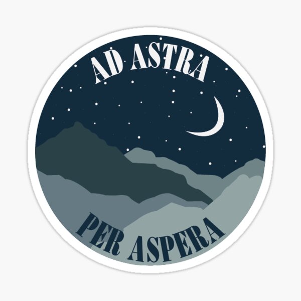 "Ad Astra" Sticker by abbypencox | Redbubble