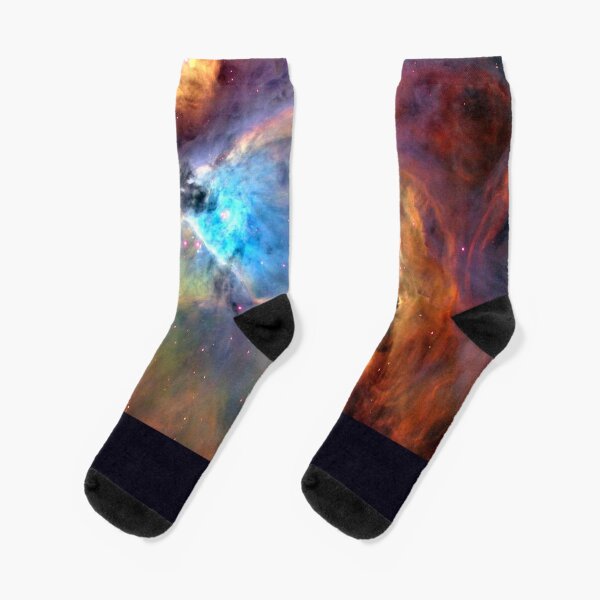 "Orion Nebula Space Galaxy, RBSSG" Socks for Sale by sandyspider ...