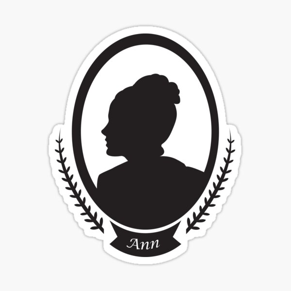"Ann" Sticker for Sale by krystaparisi | Redbubble