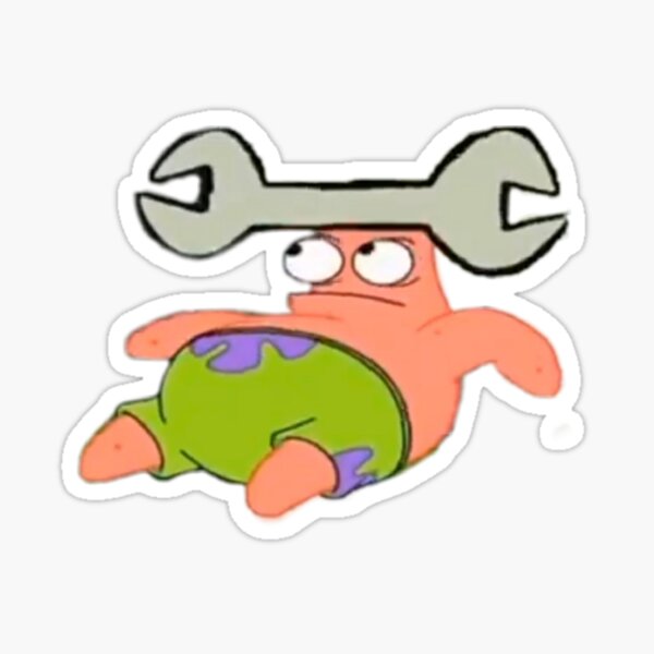 "Patrick Wrench Head" Sticker for Sale by LongSpicy2 | Redbubble