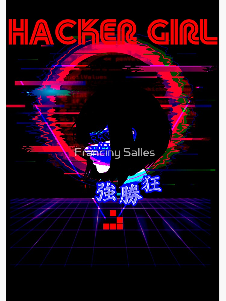"Hacker Girl" Sticker by cataclysminc | Redbubble
