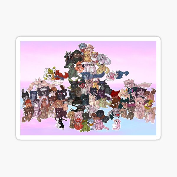 Danganronpa Catified Sticker For Sale By Niight Wiing Redbubble