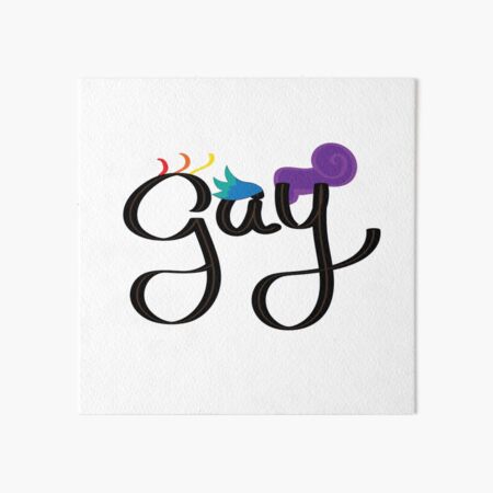 "Gay Logo" Art Board Print for Sale by Spoopsfriend | Redbubble