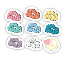 "Scrunchie Sticker Set Save the Turtles VSCOGRL Visco Girl Pink Purple ...