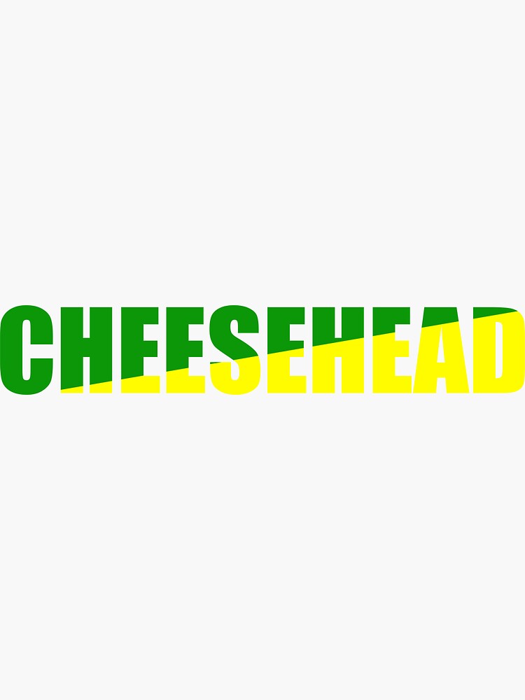 "CheeseHead Packers" Sticker by rynest0ne | Redbubble
