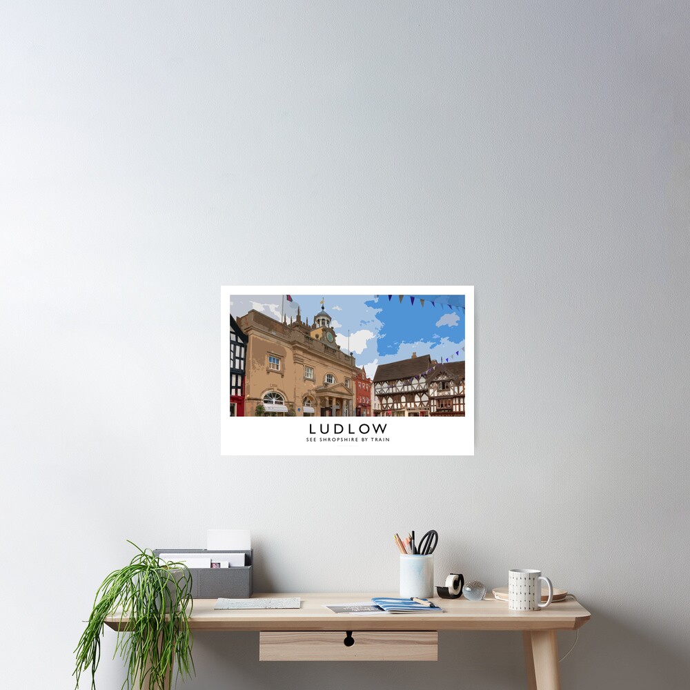 "Ludlow (Railway Poster)" Poster by andrewroland | Redbubble