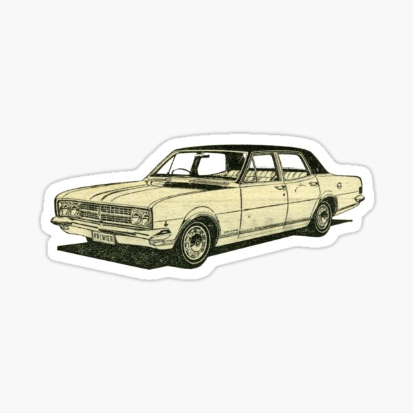 "The Mighty HK Holden Premier " Sticker for Sale by taspaul | Redbubble