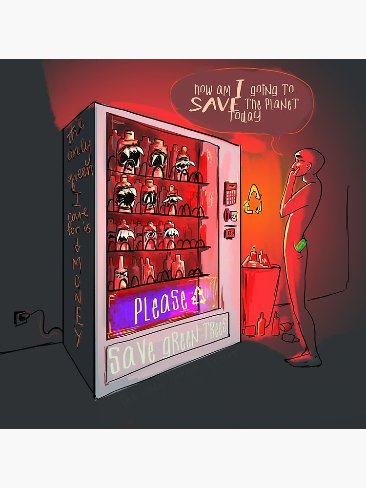 "Monster vending machine" Poster by CorundumAlina | Redbubble