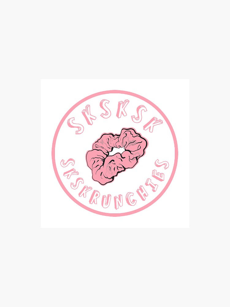 "SKSKSK Scrunchie Sticker VSCOGRL Visco Girl Pink Pastel Gifts for ...