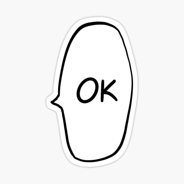 Saitama Ok Stickers | Redbubble