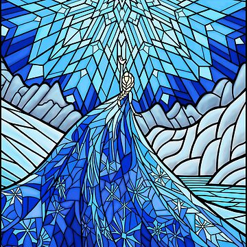 "Frozen Fractals in the Stained Glass Window" Poster for Sale by ...