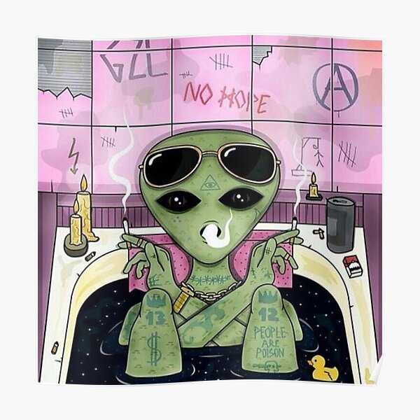 "Alien bathtub " Poster for Sale by disneys | Redbubble