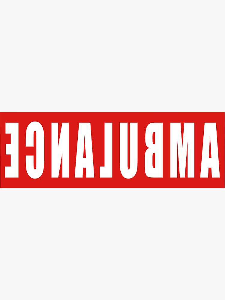 "Ambulance" Sticker for Sale by Ethan110 | Redbubble