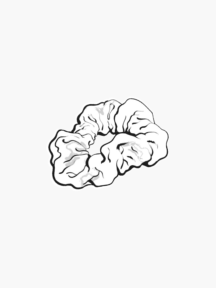 "White and Black Scrunchie Sticker VSCOGRL Vsco Girl Pastel Gifts for ...