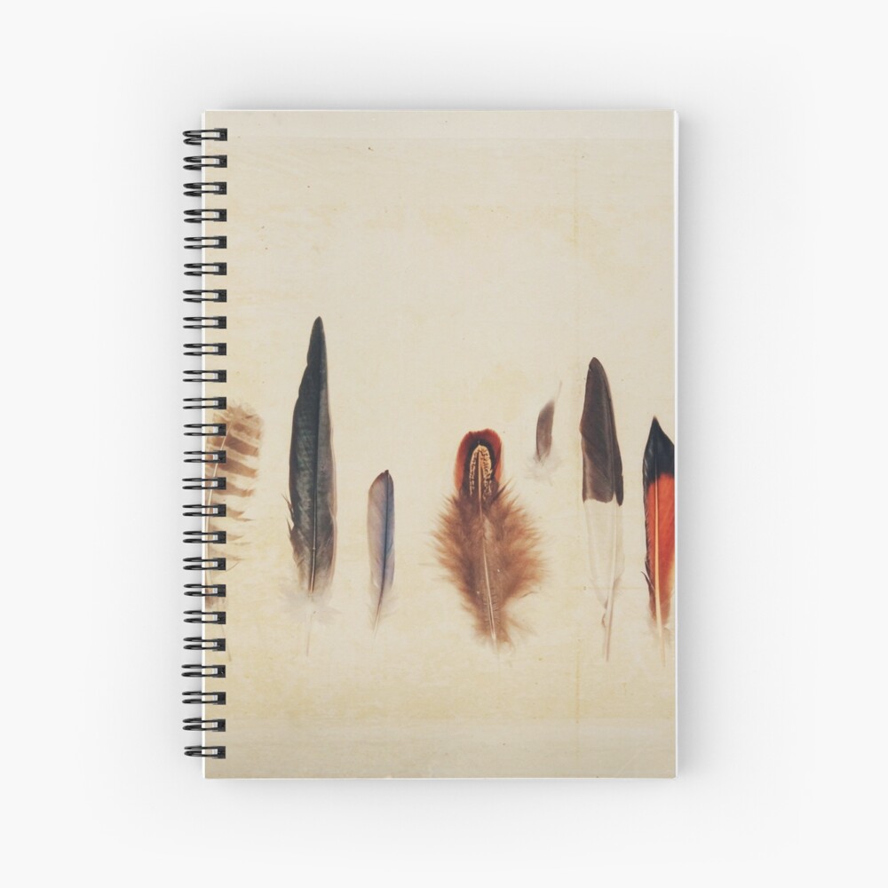 "Feather Study no. 1" Spiral Notebook by riotjane | Redbubble