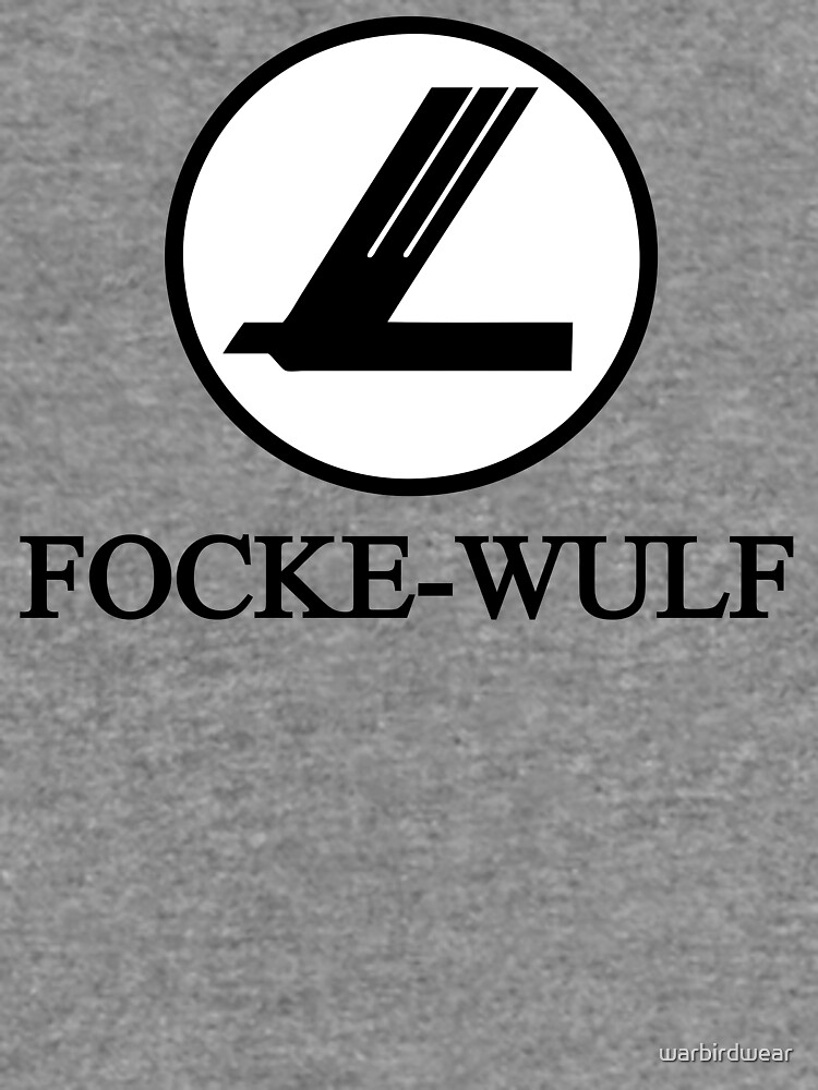 "Focke-Wulf Aircraft Logo (Schwarz)" Leichter Pullover von warbirdwear ...