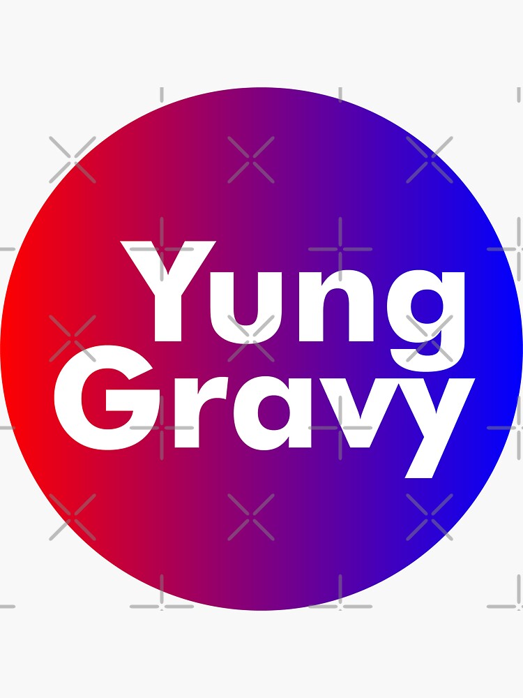 "Yung Gravy" Sticker for Sale by csaron92 | Redbubble