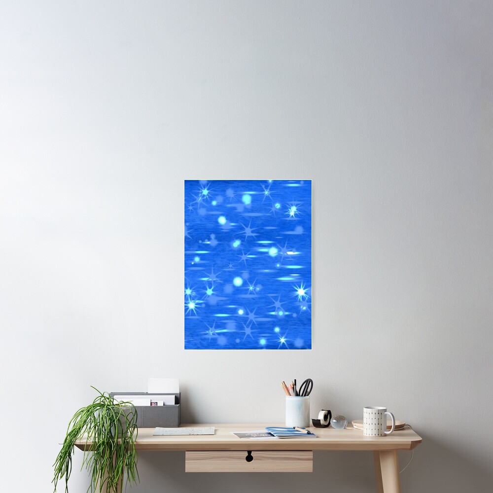 "Bluey Glowy Pattern" Poster for Sale by TheDragonsSpark | Redbubble