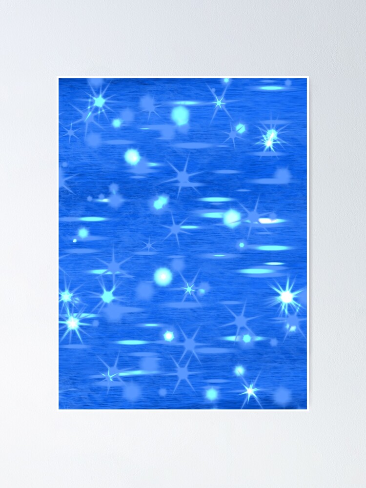 "Bluey Glowy Pattern" Poster for Sale by TheDragonsSpark | Redbubble