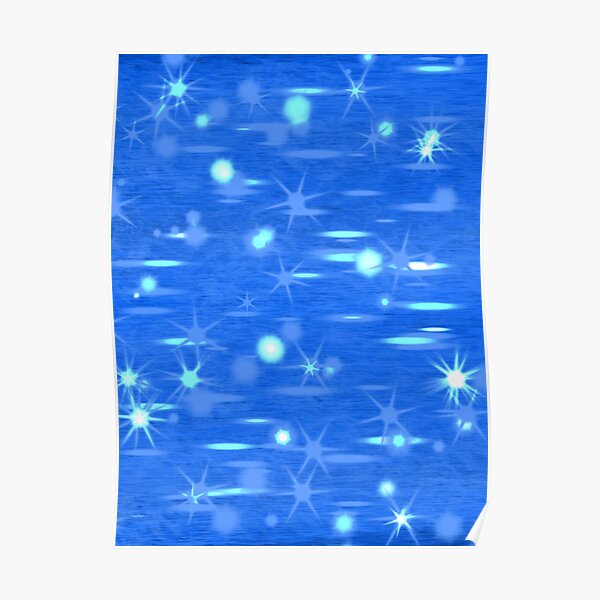 "Bluey Glowy Pattern" Poster for Sale by TheDragonsSpark | Redbubble