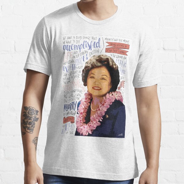 "Patsy Mink Artwork" T-shirt for Sale by Naomillustrates | Redbubble ...