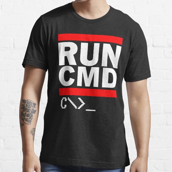 "RUN CMD (White)" T-shirt for Sale by TheLastStand | Redbubble | run ...