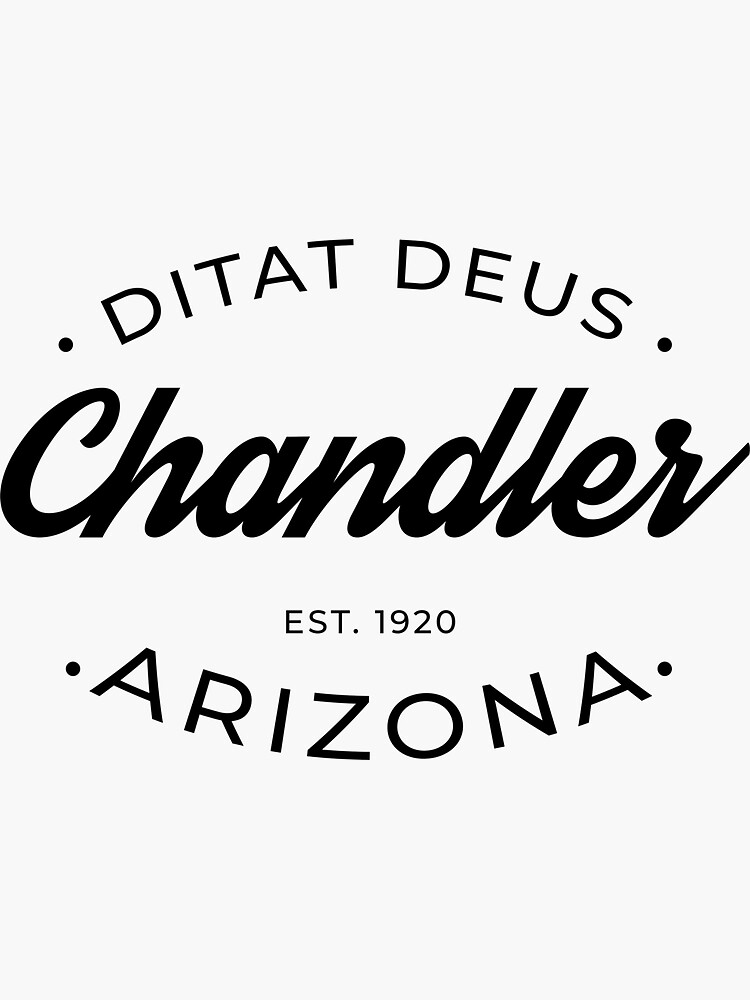 "Chandler Arizona Ditat Deus State Motto" Sticker for Sale by ...