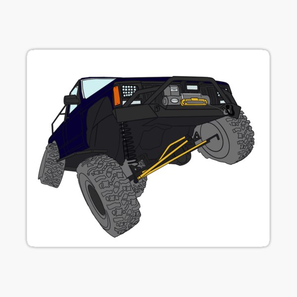 "Jeep Comanche" Sticker for Sale by 88comanche | Redbubble