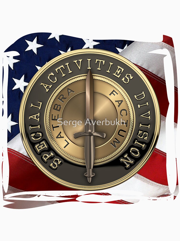 "CIA Special Activities Division - SAD Emblem over American Flag ...