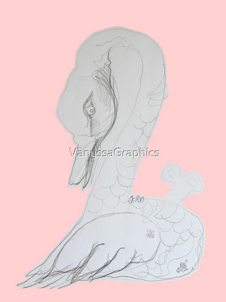"Enchanted Swan - Wind Up Toy (Drawing by ACCI)" Sticker for Sale by ...