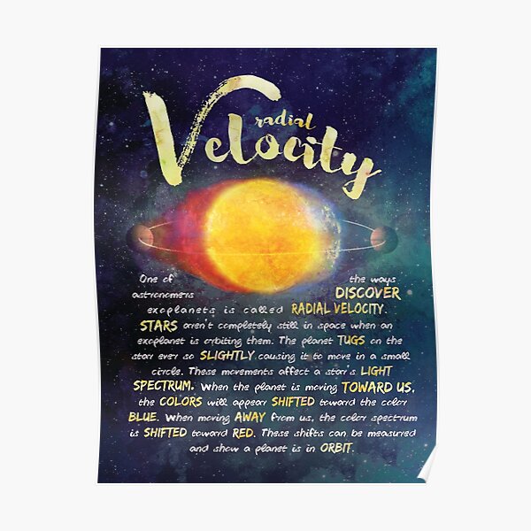 "Radial Velocity" Poster for Sale by ExplosiveA | Redbubble