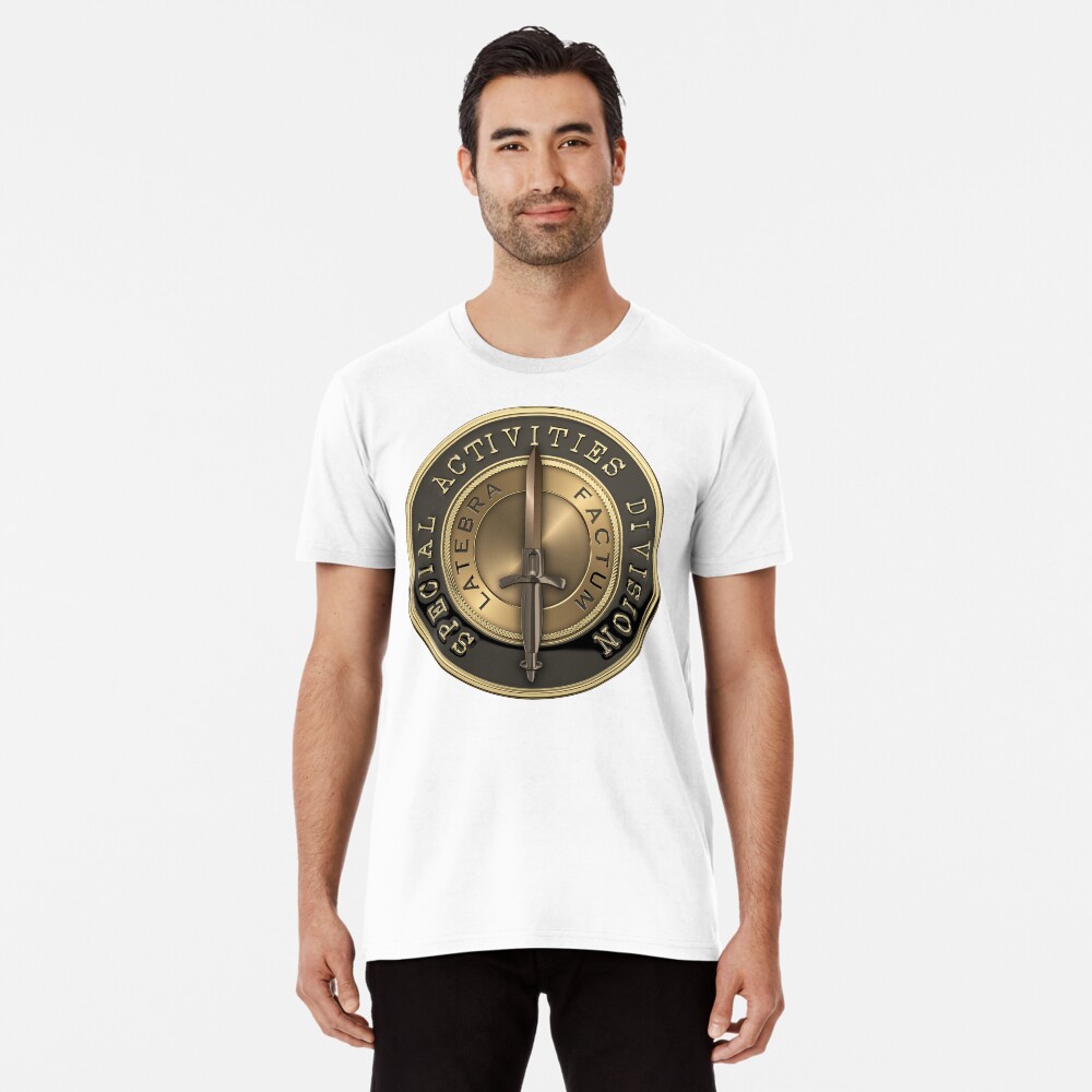 "CIA Special Activities Division - SAD Emblem over White Leather ...