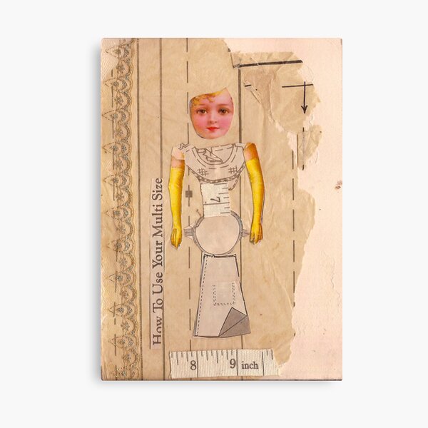 "Anatomy of a doll 3" Canvas Print by paperdoll-pinup | Redbubble