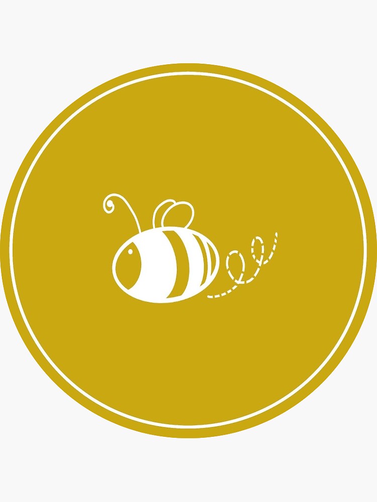 "Bee Icon" Sticker by Artofmissions | Redbubble