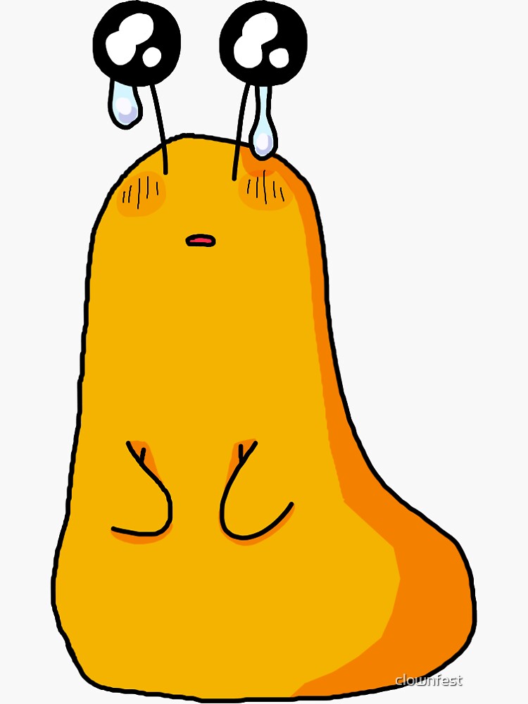 "Crying Slug" Sticker for Sale by clownfest | Redbubble