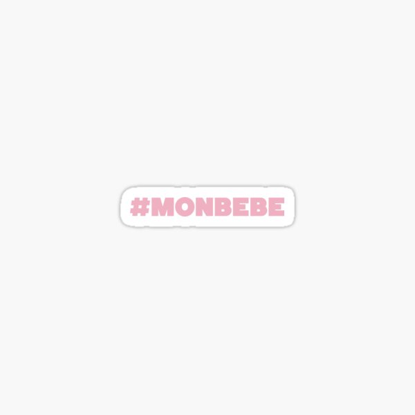 "#Monbebe (Pink)" Sticker for Sale by 2Girls1Kpop | Redbubble