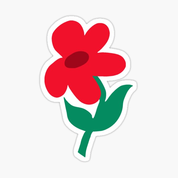 "Tyler, the Creator flower (red)" Sticker for Sale by katief44 | Redbubble