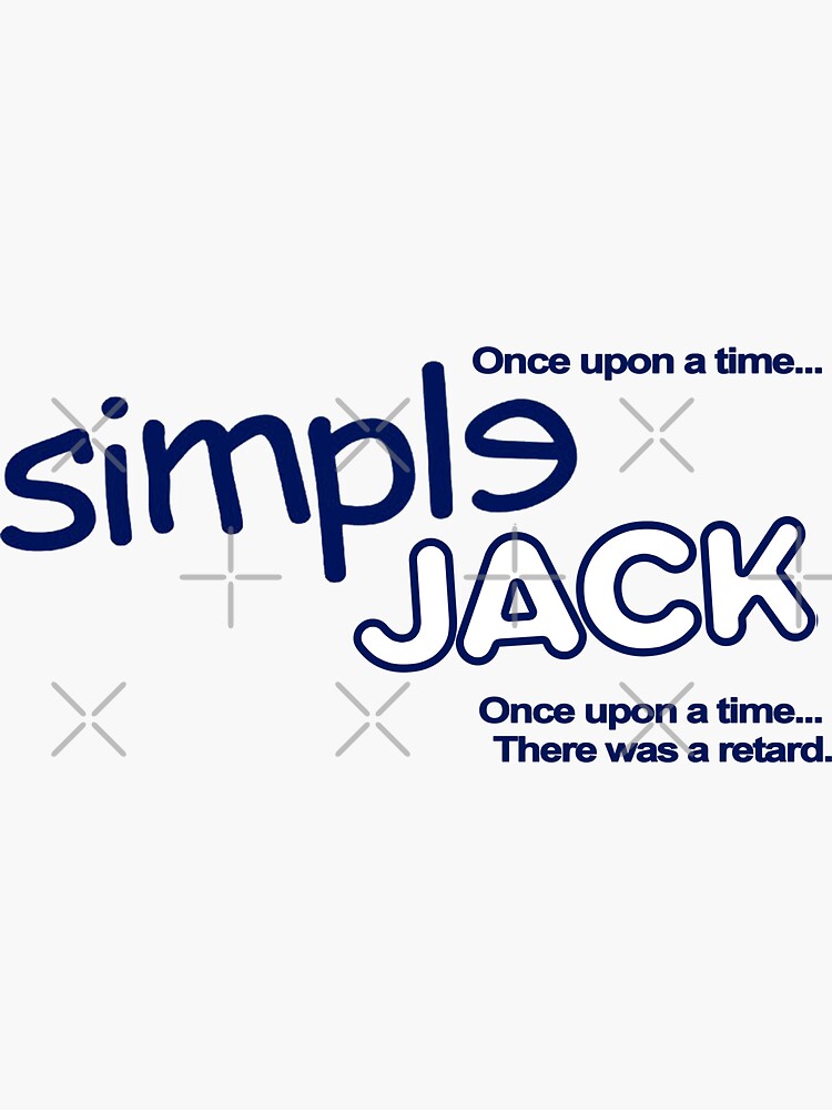 "Tropic Thunder | Simple Jack Funny Movie " Sticker for Sale by ...