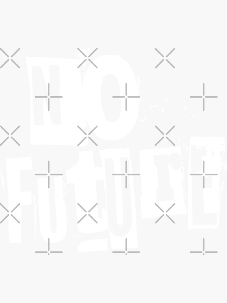 "No future" Sticker for Sale by Zimbo-Zimbo | Redbubble