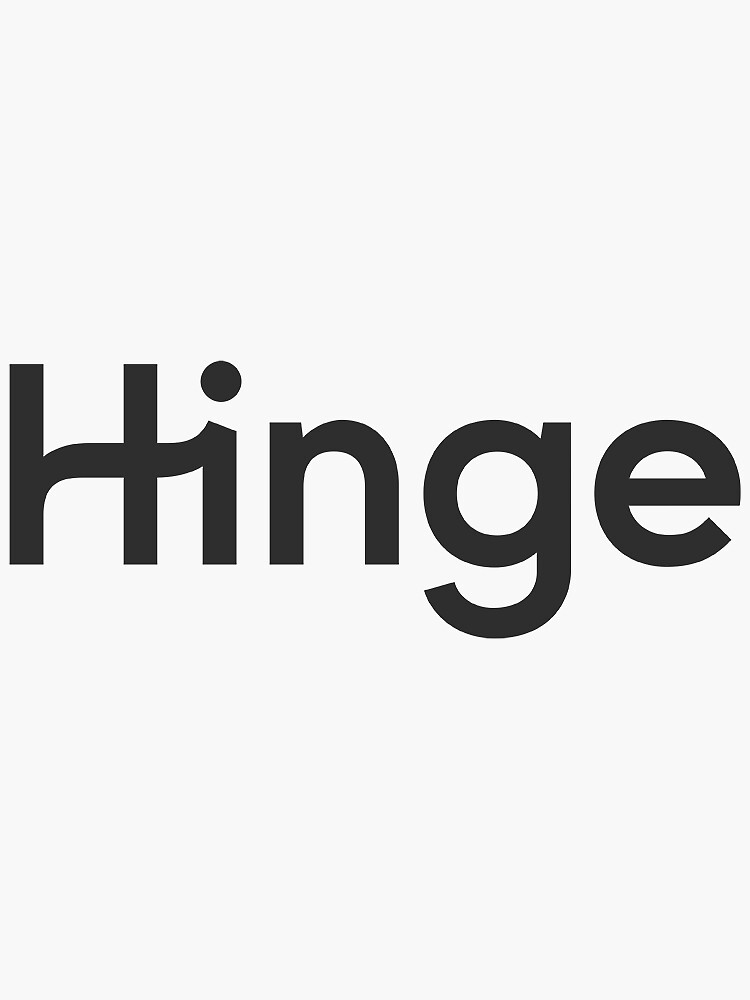 "Hinge Dating App Logo" Sticker for Sale by OffChance | Redbubble