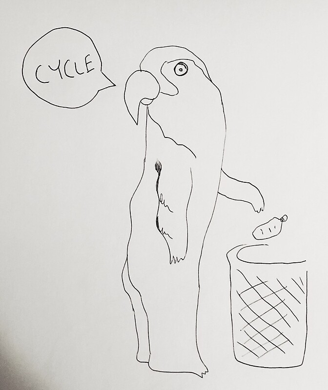 "Cycle parrot" by CashlinRap | Redbubble