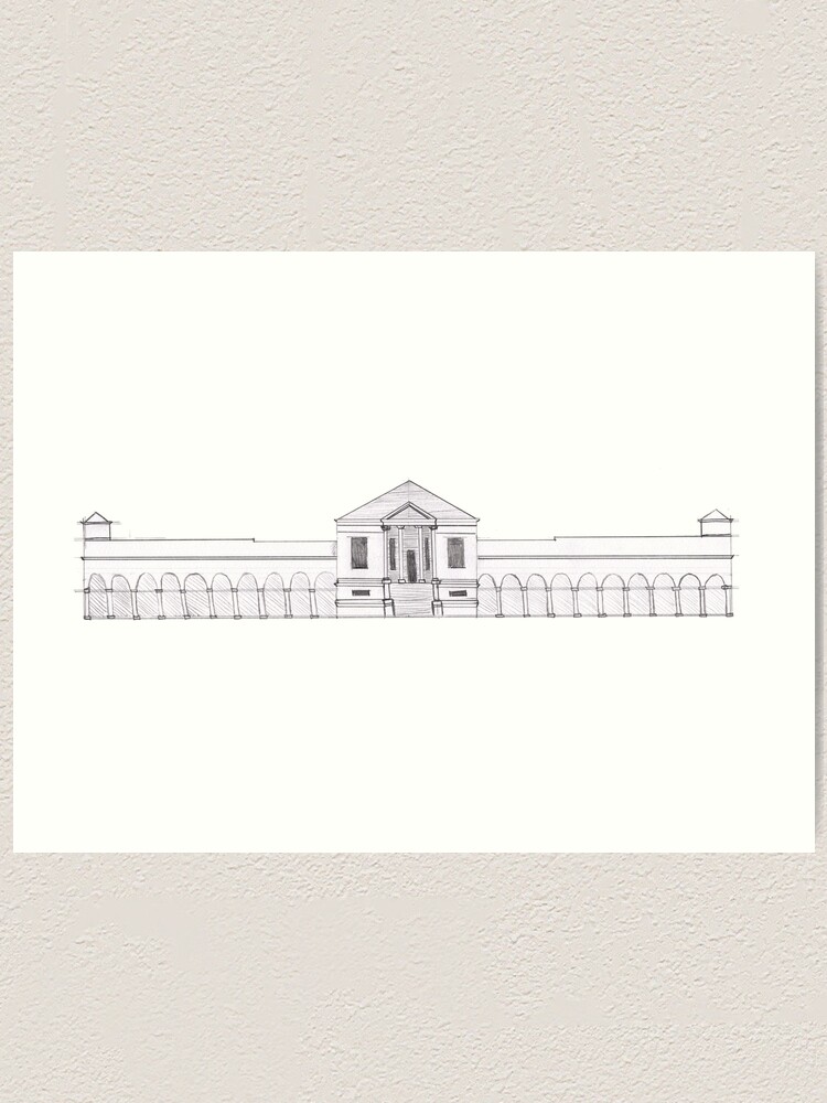 "Villa Emo di Veneto (Palladio) elevation sketch" Art Print for Sale by ...