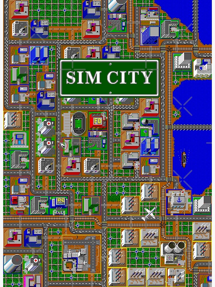 "SimCity 1 Sim City Zoom - HD" Poster for Sale by hangman3d | Redbubble