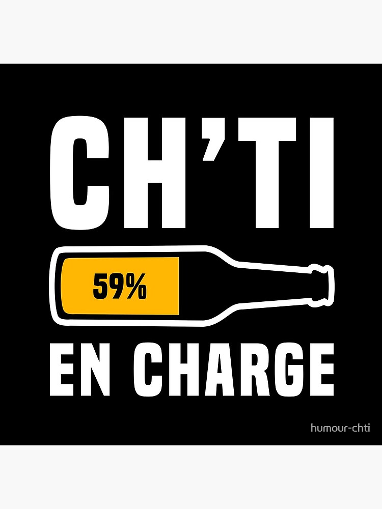 Dessous de verre (lot de 4) « Ch'ti en charge », par humour-chti ...