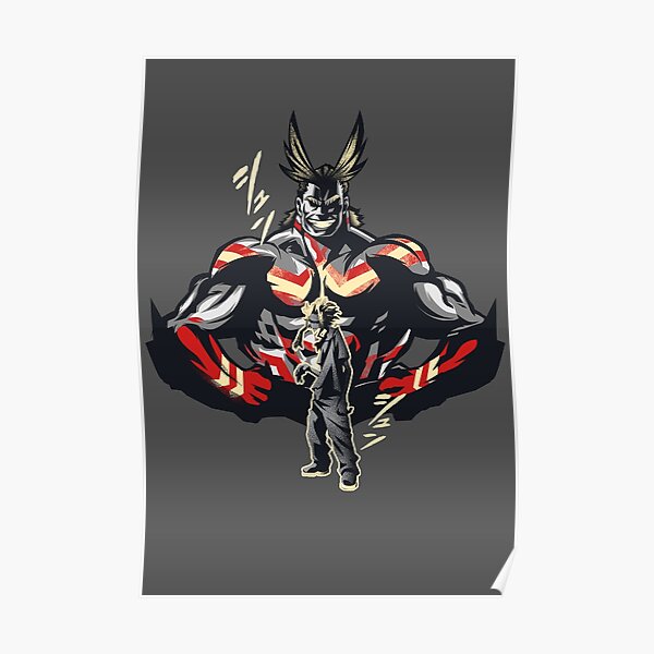 "All-Might Symbol of Peace" Poster by Heisenburgerz | Redbubble